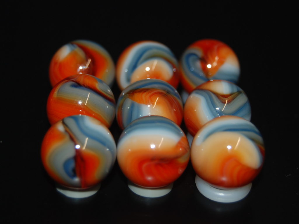 9 Beautiful Jabo Classic Marbles - MarbleMary.Com