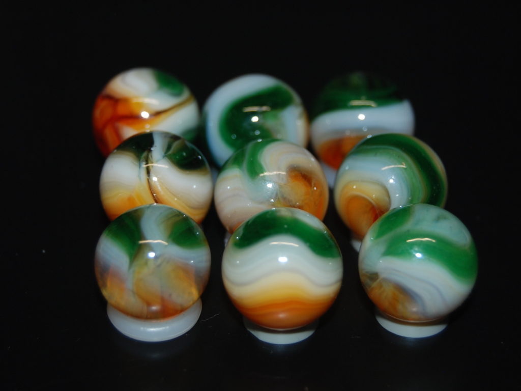 9 Beautiful Jabo Classic Marbles - MarbleMary.Com