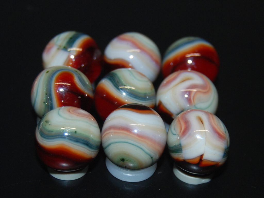 9 Beautiful Jabo Classic Marbles - MarbleMary.Com