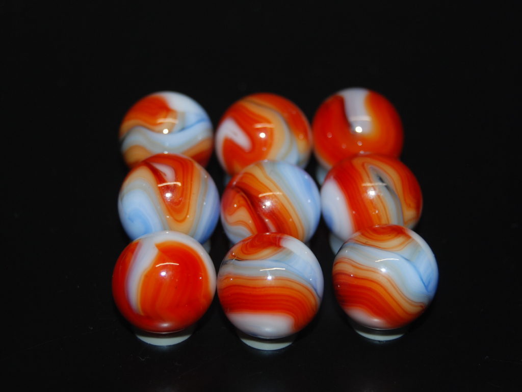 9 Beautiful Jabo Classic Marbles - MarbleMary.Com