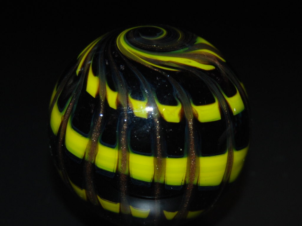 Beautiful New Contemporary art glass marble. - MarbleMary.Com