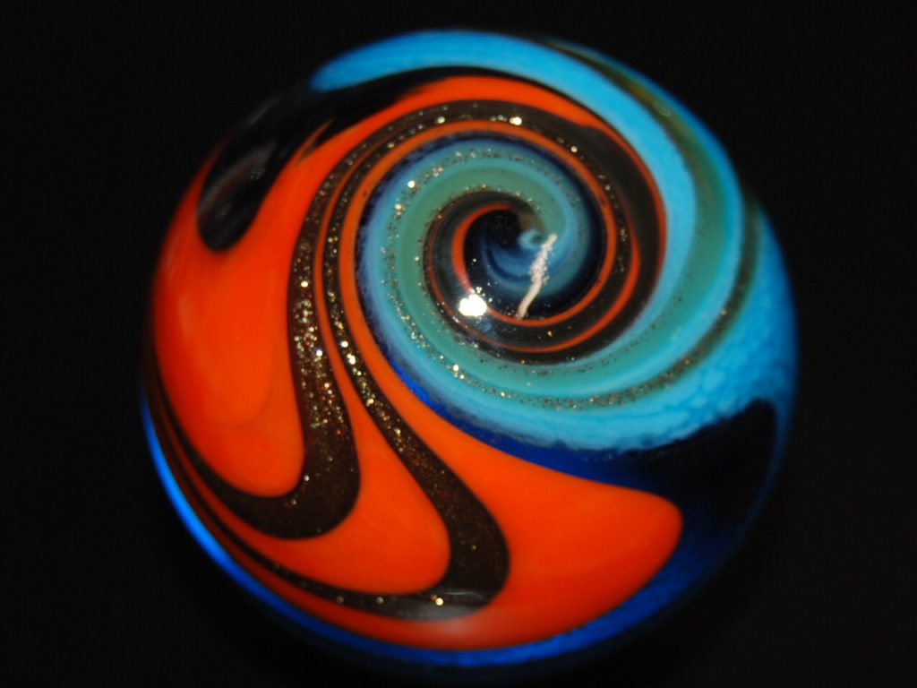 Beautiful New Contemporary art glass marble - MarbleMary.Com
