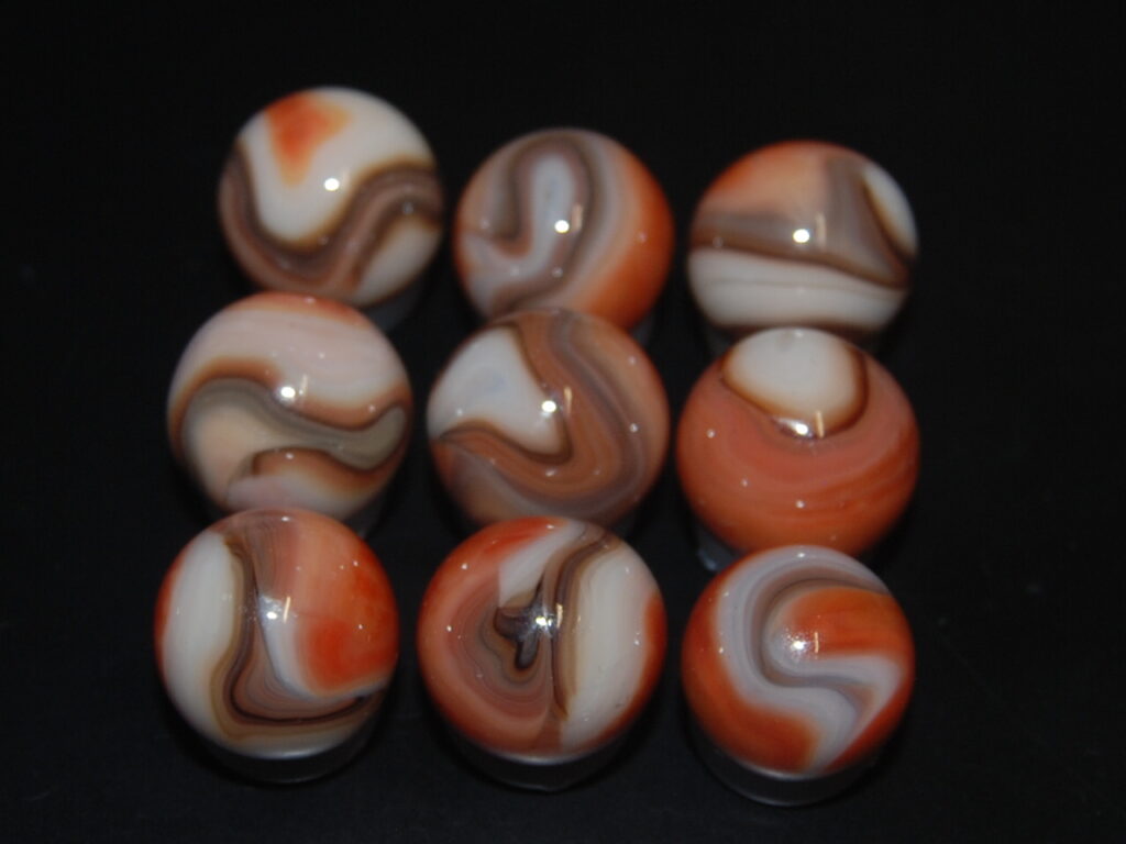 9 Beautiful Jabo Classic Marbles - MarbleMary.Com