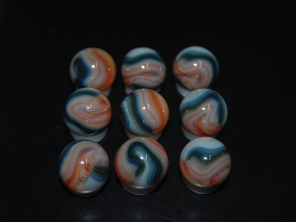 9 Beautiful Jabo Classic Marbles - MarbleMary.Com